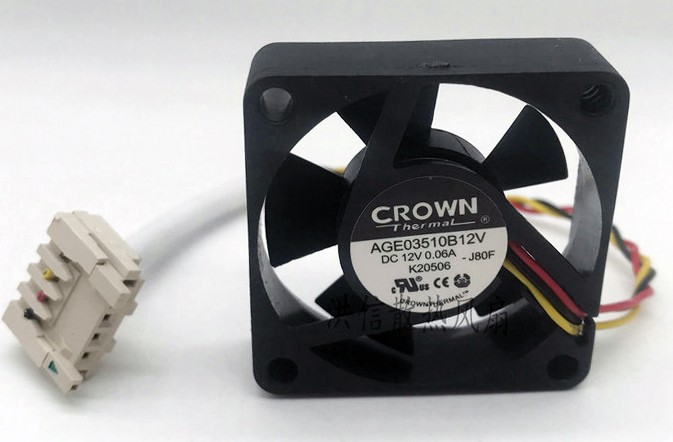 CROWN AGE03510B12V 12V 0.06A 3wires Cooling Fan