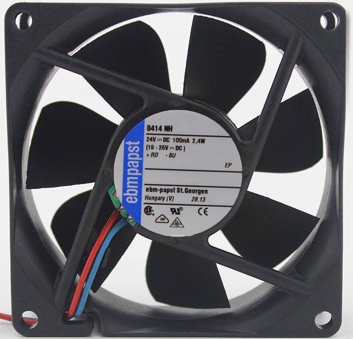 Ebmpapst 8414NH 24V 100mA 2.4W 2wires Cooling Fan