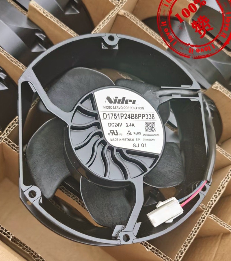 Nidec D1751P24B8PP338 24V 3.4A 4wires Cooling Fan
