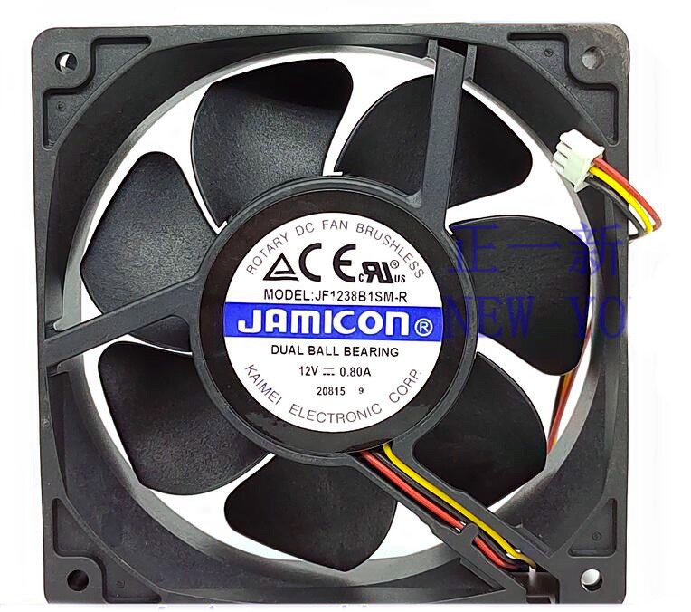 JAMICON JF1238B1SM-R 12V 0.80A 3wires Cooling Fan